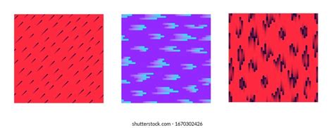 Seamless Pattern Particles Moving Abstract Background Stock Vector