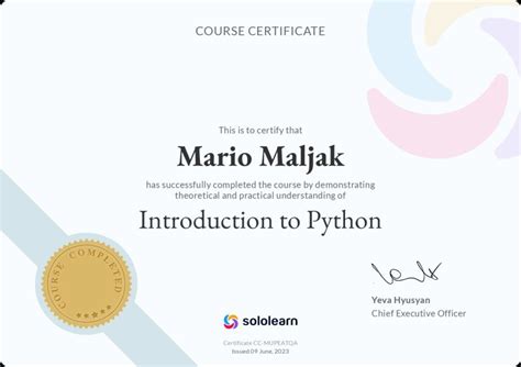 Mario Maljak On Linkedin Python Learning Sololearn