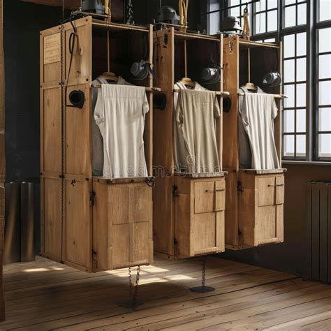 3d Model Of Steam Boxes For Refreshing Hung Garments And Fabrics Stock Illustration