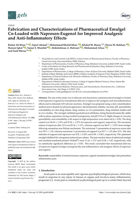 Happy To Share Our New Publication “fabrication And Characterizations