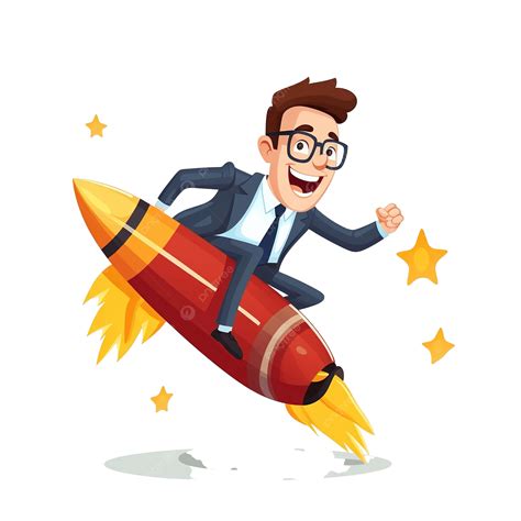 사업가 캐릭터가 로켓을 타고 날고 있다 3d 배경 사업 Png 일러스트 및 이미지 에 대한 무료 다운로드 Pngtree