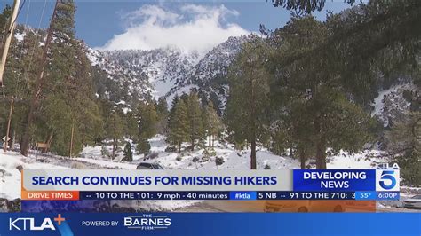 Search for missing hikers on Mt. Baldy continues – KTLA
