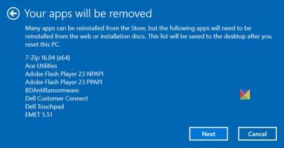 Reset This PC Restore Windows To Factory Settings Without Losing Files
