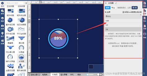水球图 利用动态波纹展示百分比波纹百分比 Csdn博客