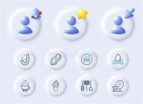 Cappuccino Cream Best Food And Grill Tools Line Icons For Web App