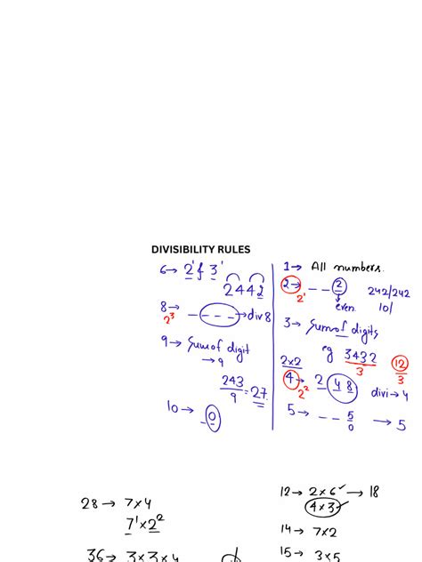 Lec 2 Divisibility Rules 43690449 2024 10 05 14 56 Pdf