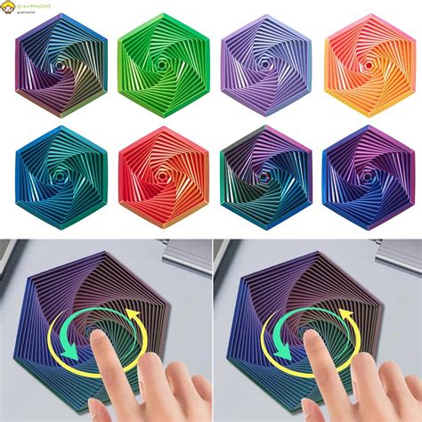 3d Infinity Hexagon Fidget Toys Fractal Fidget Hexagon Sensory Toys Shopee Malaysia