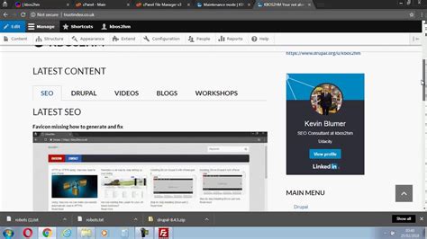 Update Drupal 8 4 2 To 8 5 Manual With Filezilla And Cpanel Youtube