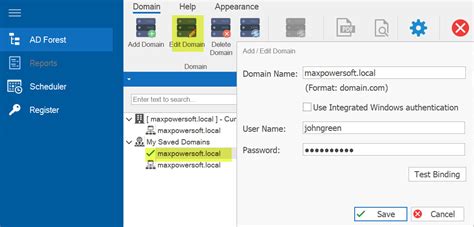 How To Add Edit Domain Documentation Ad Reports Maxpowersoft