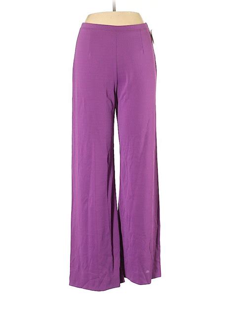Missoni For Neiman Marcus Solid Purple Dress Pants Size 44 Eu 80