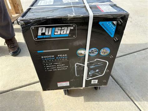 1 Pulsar Pg2000 Silver Series 2000 Watt Gas Generator Nib Gavel
