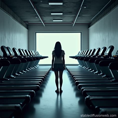 Depressive Thoughts Loop In A Gym Stable Diffusion Online