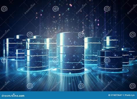 Data Center Cyber Security File Ai Generated Stock Illustration