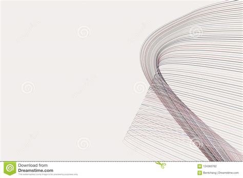 Abstract Conceptual Geometric Line And Curve Pattern Digital Art Design And Vector Stock Vector