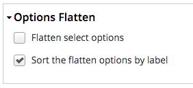 Flatten Options Drupal Org
