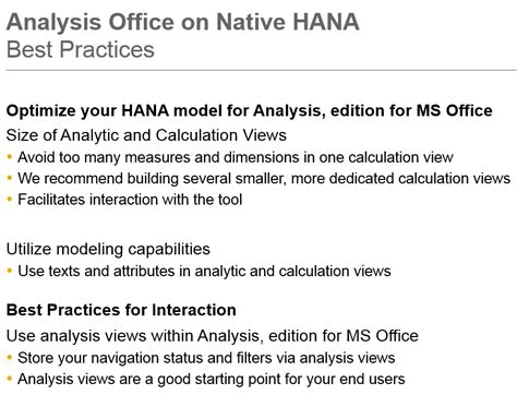 analysis office on hana scenarios asug webcast sap community