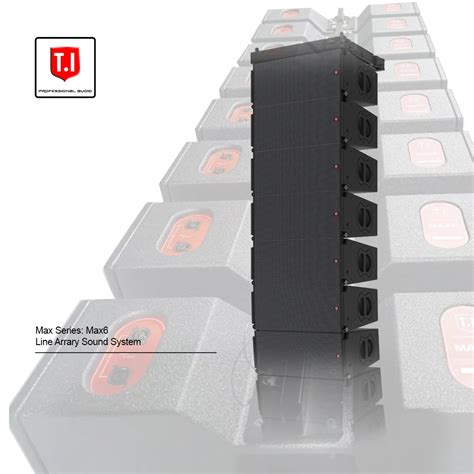 T I Pro Audio Dual 65 Inch Line Array System Passive Indoor Outdoor