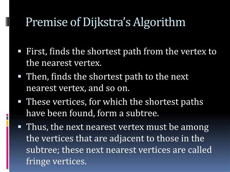ppt dijkstra s algorithm fibonacci heap implementation powerpoint