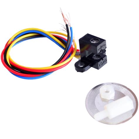 เซนเซอรวดความเรวรอบลอ พรอมแผนจานหมน Photoelectric encoder speed sensor encoder smart car