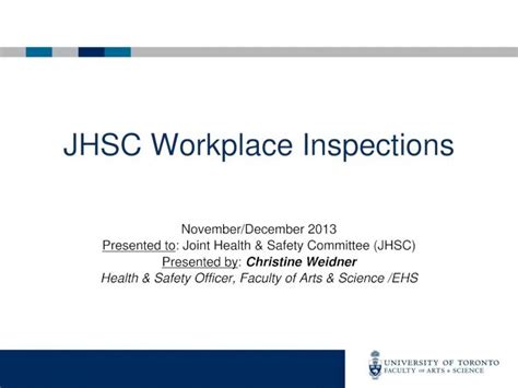 Pdf Jhsc Workplace Inspections University Of · Pdf Filejhsc