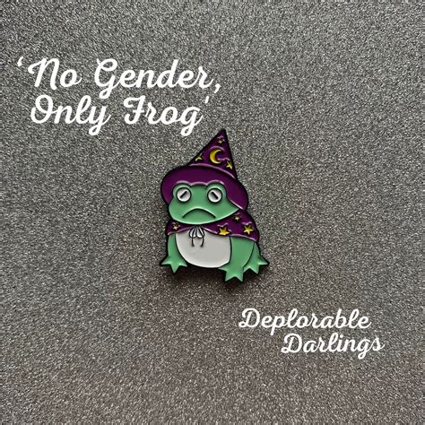 No Gender Only Frog LGBTQIA Pride Frog Wizard Enamel Pin Etsy Australia