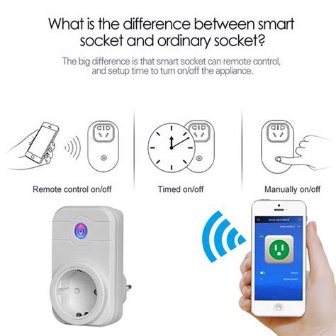 Wifi Smart Plug Works With Amazon Alexa Control Devices EU Plug