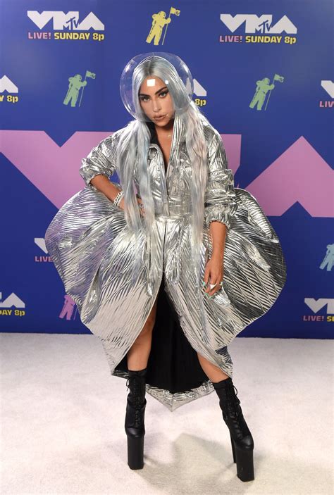 Lady Gaga Matched Her Mermaid Gray Hair To Her Dress At The Mtv Vmas