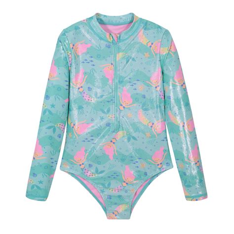 Traje De Baño Niña Mlarga Uv50 H2o Wear Turquesa Tienda H2o Wear