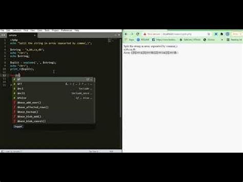 How to split strings into array separated by comma(,) in PHP - YouTube