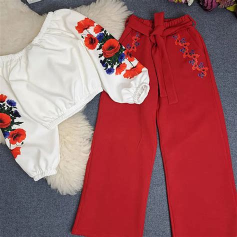 Костюм на дівчинку в стилі вишиванка підлітковий Id 1906627184 ціна 930 ₴ купити на Prom Ua