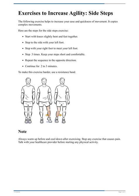 Text Exercises To Increase Agility Side Steps HealthClips Online