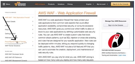 Configuring Aws Waf Web Application Firewall Webner Blogs Elearning Salesforce Web