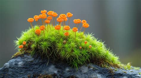 Premium Photo Moss And Lichen Capture The Miniature Landscapes Of