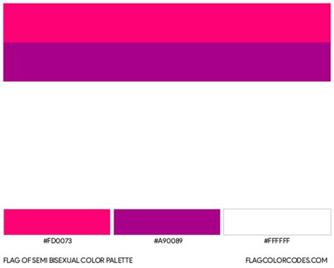 Semi Bisexual Flag Color Codes