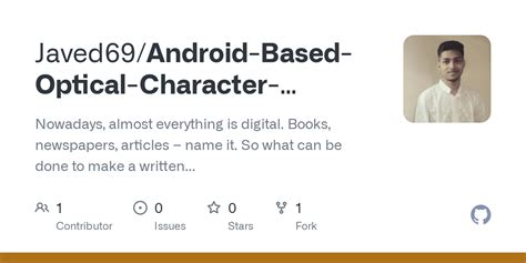 Github Javed69android Based Optical Character Recognition Nowadays