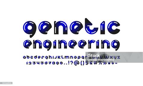 블루 모던 알파벳 원래 둥근 글꼴 A에서 Z까지의 트렌디 한 문자 및 0에서 9까지의 숫자 벡터 일러스트 10eps Brand