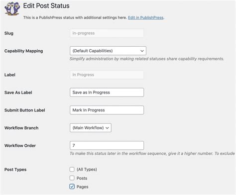 How To Use Different Statuses For Different Wordpress Post Types