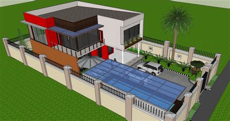 3d Model Of Housing Block Detail Sketch Up File