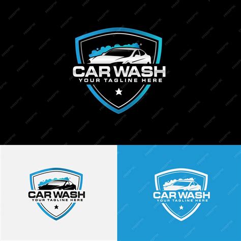 Premium Vector Car Wash Company Logo Collection