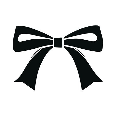 Bow Tie Icon Black Bow Icon In Silhouette 47271450 Png