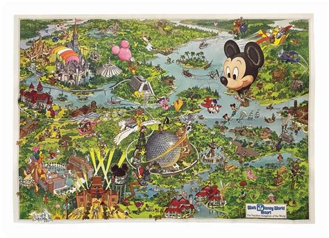 1990 Walt Disney World Resort Map 3842422585