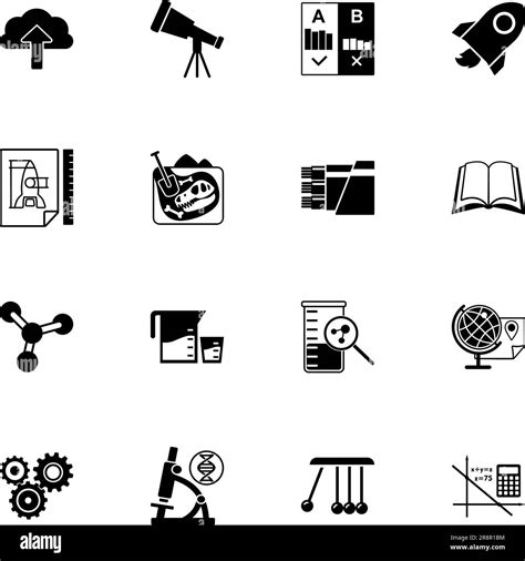 Science Icon Set Stock Vector Image And Art Alamy