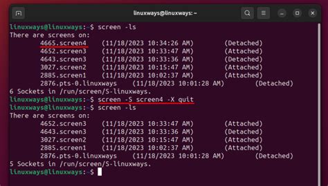 How To Kill A Screen Session In Linux Linuxways