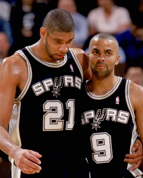 Tony Parker And The Great Tim Duncan San Antonio Spurs Tony Parker