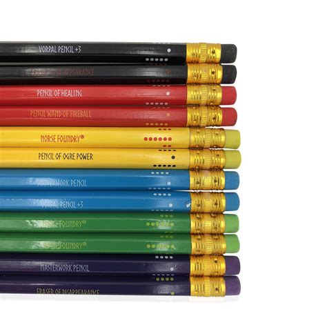 Pencils Of Legends Rpg Pencils With Erasers By Norse Foundry Norse