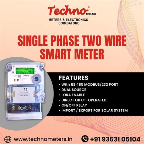Single Phase Smart Electrical Meter At 6963 18 Inr In Coimbatore Techno Meters Electronics