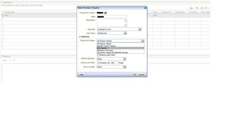 Obiee Revisited Displaying Top 2 Values In The Dashboard Prompt
