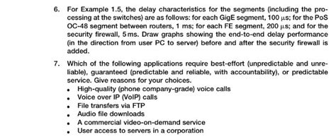 solved the delay characteristics for the segments including
