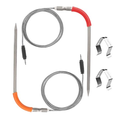 2pcs Replacement Igrill Probe For Weber Grill Thermometer Temperature
