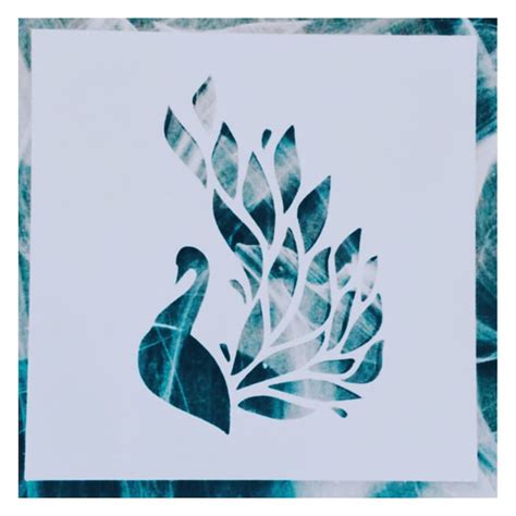 Peacock Stencil Etsy